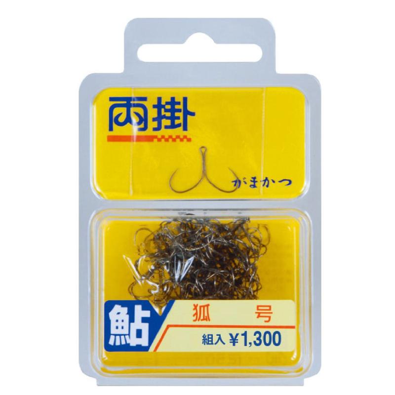 がまかつ(Gamakatsu) ダブルフック キツネ両掛 9号 80本 茶 12051主な対応魚種:アユ号数:9号入り数:80本鈎仕様:バーブレスカラー:茶