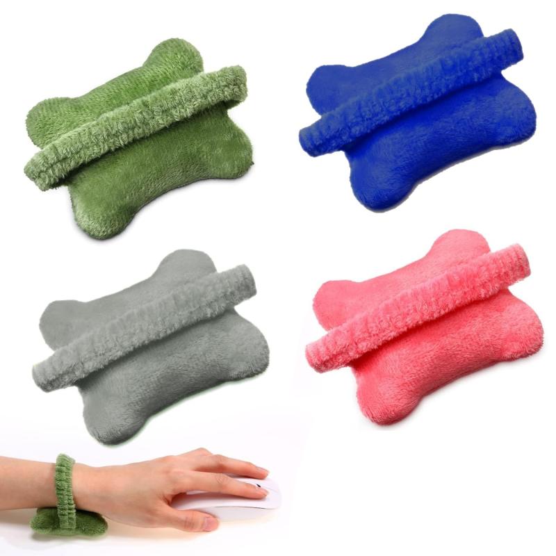 リストレスト マウス クッション 手首 オフィス 自宅 パソコン 手首クッション マウス用リストレスト 柔らかいミニハンドレスト 通気性 腕置き 小型 軽量 移動しやすい かわいい 快適 シュ【セット内容】サイズ：8 x 6 cm，セット：...