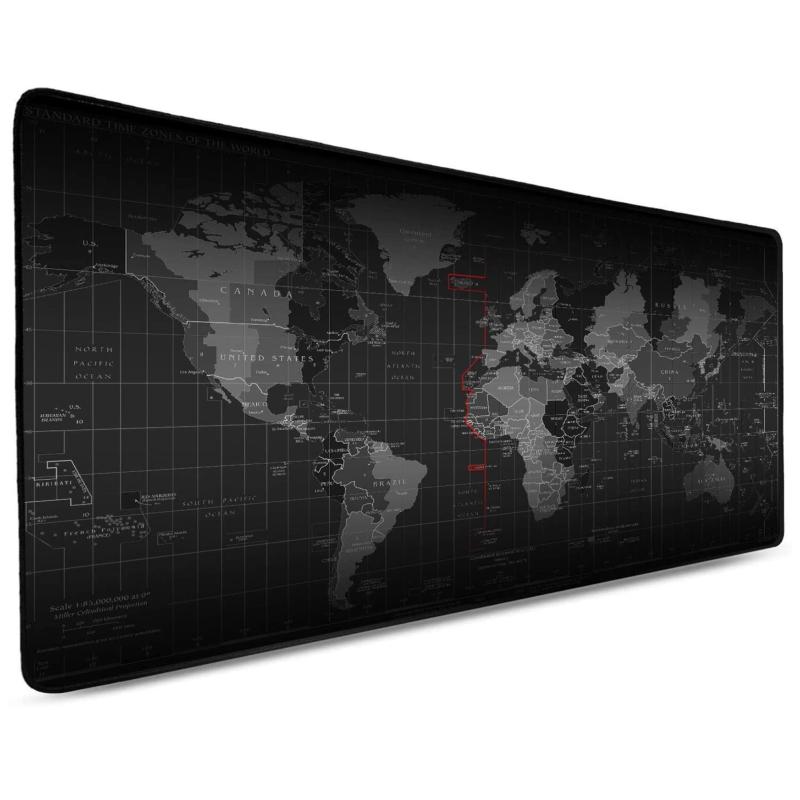 Percy’s Caravan マウスパッド 大型 世界地図 ゲーミング ゲーム 80cm×30cm 滑り止め マウス デスクマット キーボードパッド おしゃれ 手洗い可能【広々使える大判サイズ】横幅80cm×縦30cmの超大型設計で、マウ...