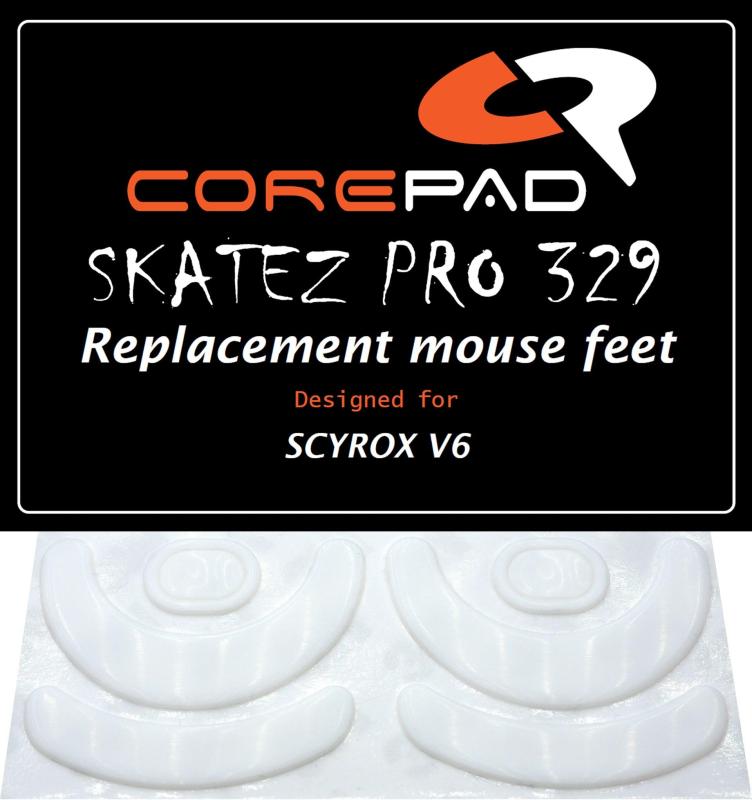 Corepad Skatez PRO Scyrox V6 Superlight 8K Wireless用マウスソール 2set PTFE100%【】対応マウス：V6 Superlight 8K Wireless厚さ：0.85mm2セット付属...
