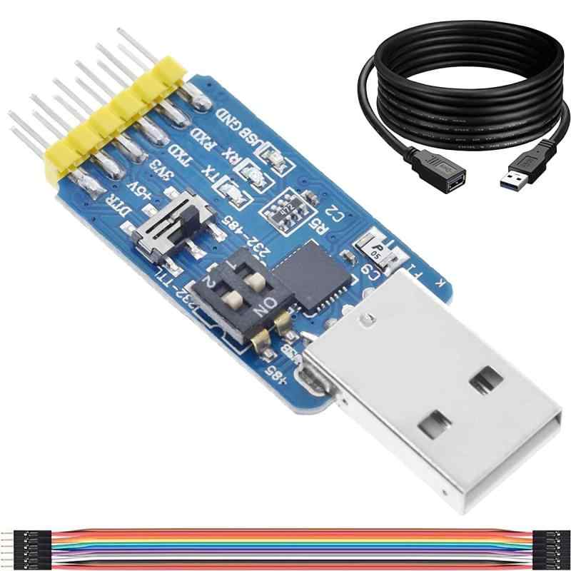 DAOKAI CP2102 USB-UARTコンバータ6 in 1 USB to TTLシリアルアダプタモジュール多機能(USB to TTL 485 232, TTL to 232 485, RS232 to 4850) 2Mbps fo...