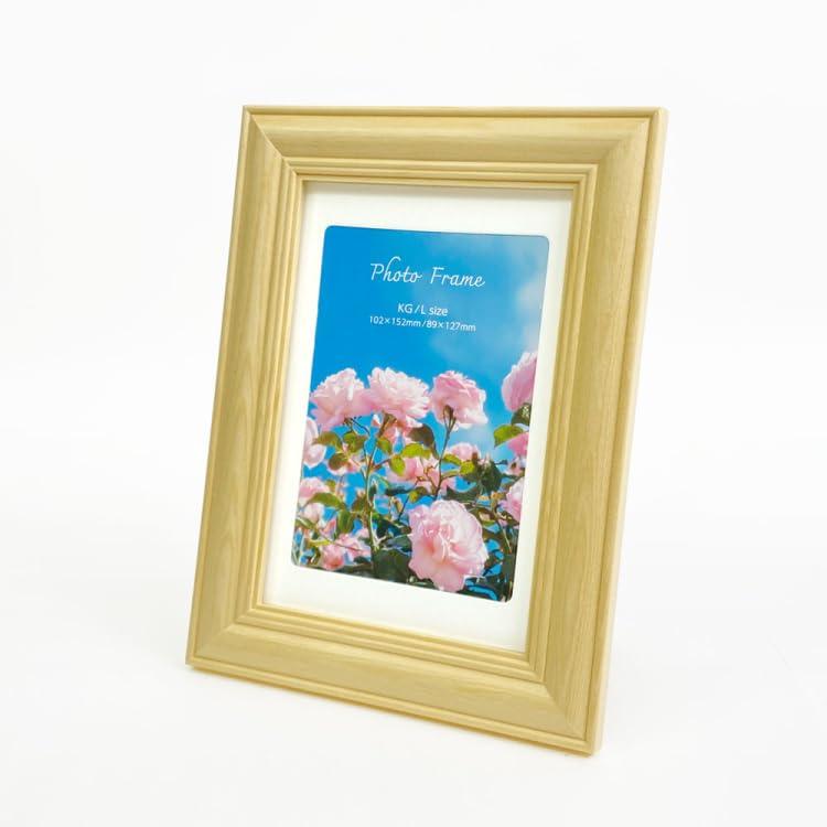 ナカバヤシ 木製フォトフレーム TWS✅木の質感とぬくもりで、思い出の写真をナチュラルに演出