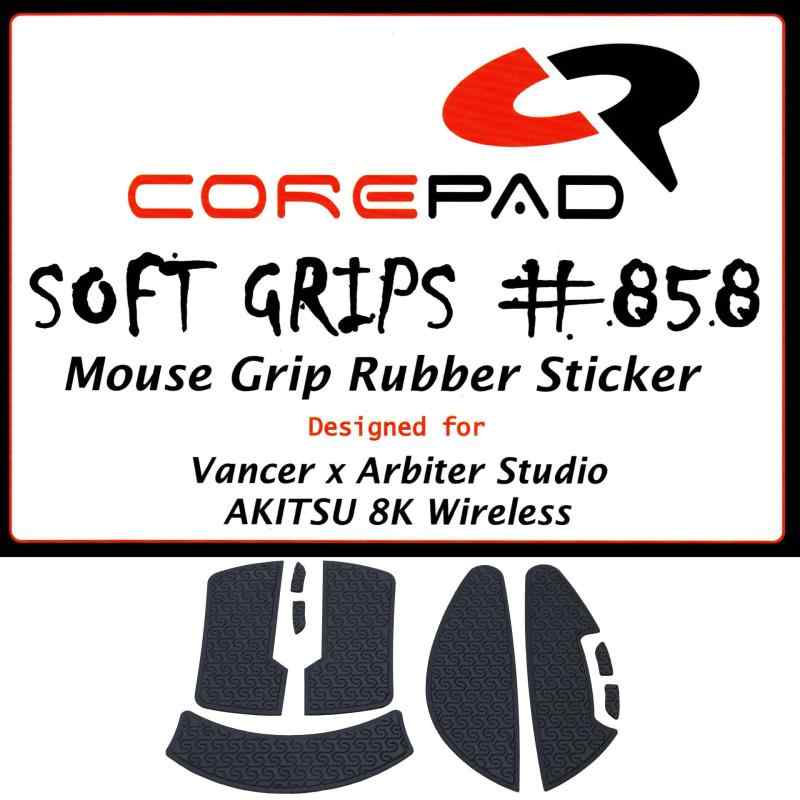Corepad Soft Grips Vancer x Arbiter Studio AKITSU 8K Wireless用グリップテープ 1set ソフトポリマーゴム【】対応マウス：AKITSU 8K Wireless1 Set Core...