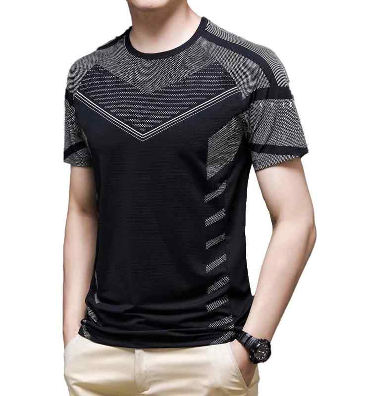 [Kozy More] 機能性 メンズ Tシャツ 涼しい 半袖 消臭 吸汗速乾 シャツ DRY 抗菌 防臭ドライ リフレクター スポーツ 運動着 丈夫 ティーシャツ 夏服「涼感素材」KM 3.0（機能性涼感生地) 特殊涼感素材の使用により、...