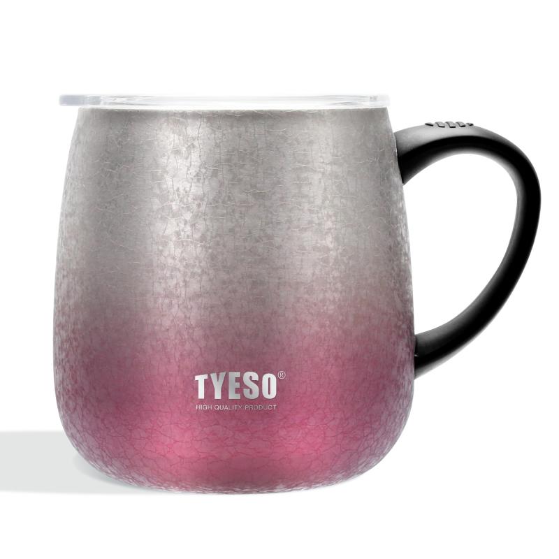 TYESO 真空断熱マグカップ ステンレスマグ マグボトル カフェマグ 蓋付き 保温保冷 直接ドリップ 最新デザイン 日本 473ml