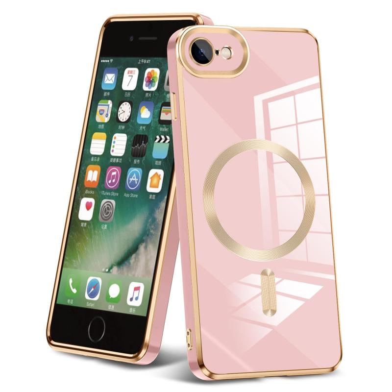 iPhone SE3 / iPhone SE 用 ケース 第2世代 iPhone8 / iPhone7 用 ケース クリア 耐衝撃 TPU レンズ保護 ソフトカバー 透明 メッキ加工 ワイヤレス充電 アイフォンSE3/SE2/8/7 用 カ...