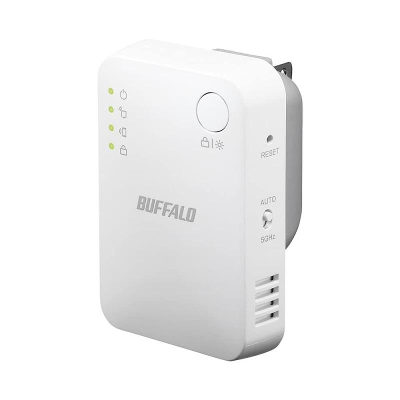 バッファロー WiFi 無線LAN 中継機 Wi-Fi 5 11ac 866 + 300 Mbps ハイパワー コンセント直挿し コンパクトモデル 簡易パッケージ 日本メーカー エコパッケージ