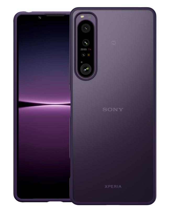 [WOEXET]薄型 耐衝撃 半透明 PC+TPU Xperia ハイブリッドケース マット
