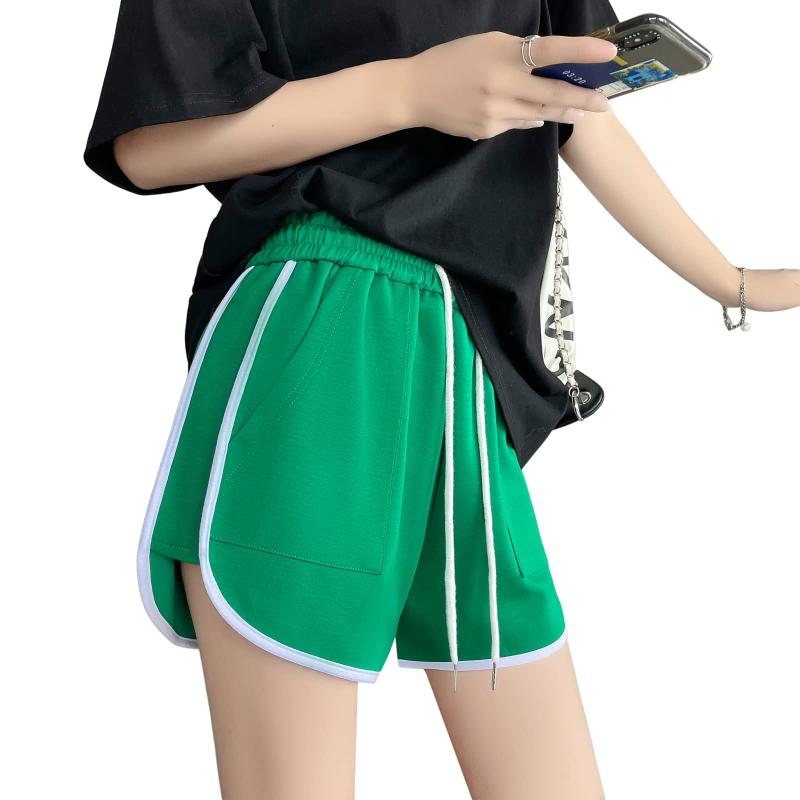 [Wowcarbazole] レディース ショートパンツ スポーツ 夏 短パン ポケット付き 柔らかい ハーフパンツ 通気性 ヨガウェア ランニング 伸縮性 吸汗 速乾 ジムウエア【肌触りが柔らかだ】生地がサラッとしていて、とても履き心地が...