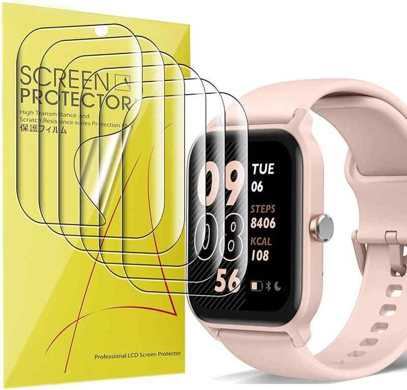 Lamshaw TOOBUR スマートウォッチ保護フィルム - 6枚組 4H硬度 TPU液晶カバー - IDW13 1.8インチ対応 (TEMINICE/VRPEFIT/Konitee/Gydom/Faweio)【対応機種】TOOBUR I...