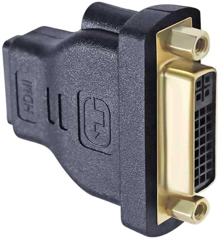 DTECH HDMI メス DVI 29pin メス 変換 アダプター 双方向伝送 DVI-I (24+5) to HDMI Type-A 中継 コネクタ HDMI DVI 29ピン 延長 プラグ コンバーターHDMIメスコネクタをDVI-...