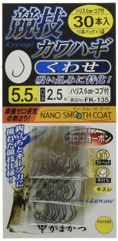 がまかつ(Gamakatsu) 糸付 競技カワハギ くわせ 30本 FK135