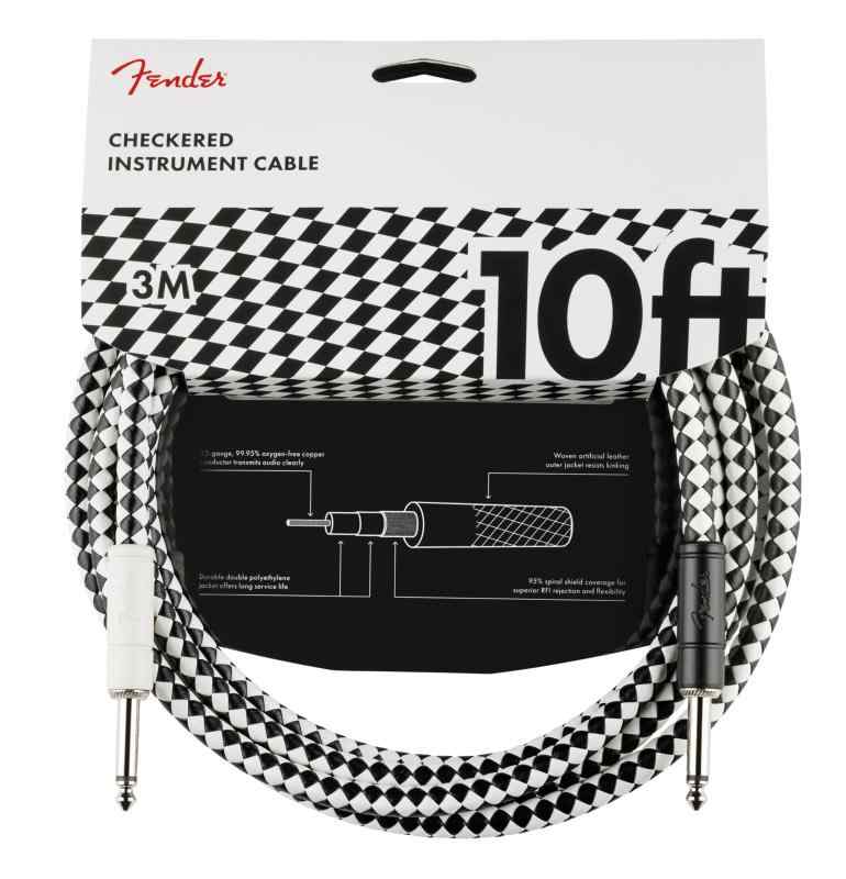 Fender/Pro 10' Instrument Cable Checkerboard フェンダー [シールドケーブル]オシャレなチェッカーボード柄のシールド登場