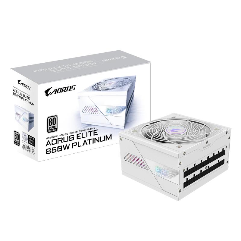 GIGABYTE AE850PM PG5 ICE ATX 3.1/PCIe 5.1対応 850W 電源ユニット 80PLUS Platinum ホワイト GP-AE850PM PG5 ICE PS1602PS1602 日本正規製品 10年最...
