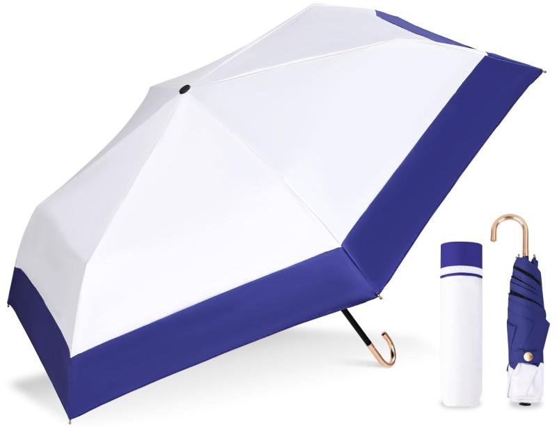 【現役皮膚科医監修】 日傘 UVカット率100% 超軽量 コンパクト 完全遮光 折りたたみ傘 バイカラー 晴雨兼用 レディース✅【国内第三者検査機関にてUVカット率100%の認証済】日本の国家規格、JIS規格1925にてUVカット率100%...