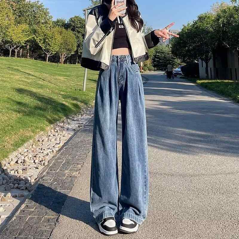 ・カテゴリ: デニムパンツ・主な素材: 綿 50%-70%、ポリエステル 30%-50%・生地素材: デニム・スタイル: カジュアル、ストリート、デニム風・フィット感: ワイド、ベーシック・パンツ丈: フルレングス・ウエスト: ハイウエスト...