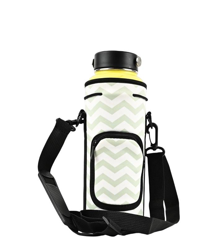 Kuymqua 水筒キャリアカバー ウォーターボトルカバー防水ネオプレン製 水筒ケース 断熱 調節可能なショルダーベルト付き 直径9cm以下のボトルに対応(1000ML 1200ML容量適用) 水筒カバー (高さ23.5c高品質素材： 高品...