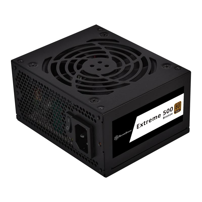 Silver Stone SilverStone 80 PLUS Bronze認証 SFX電源 500W SST-EX500-B標準SFXフォームファクター、および付属のブラケットによるATXへの対応500W連続出力、動作温度40℃最小18...