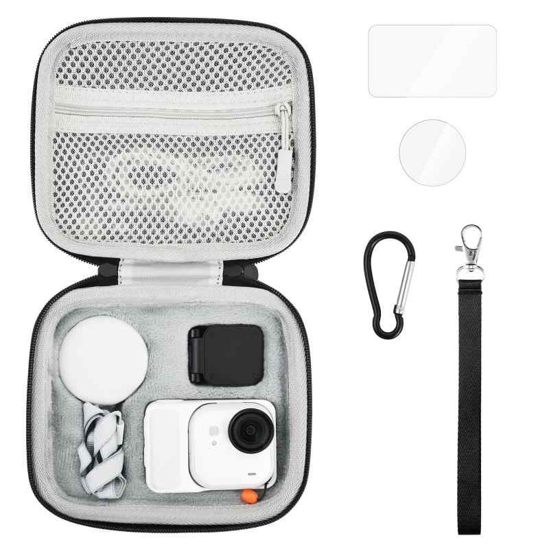 UTEBIT for Insta360 Go Ultra 収納ケース 防滴 防塵 耐衝撃 携帯用ハードケース コンパクト設計 携帯便利【多機能保護設計】：高密度EVA素材採用で完全防水・防塵・耐衝撃性を実現。内部は独立仕切り層でInsta3...