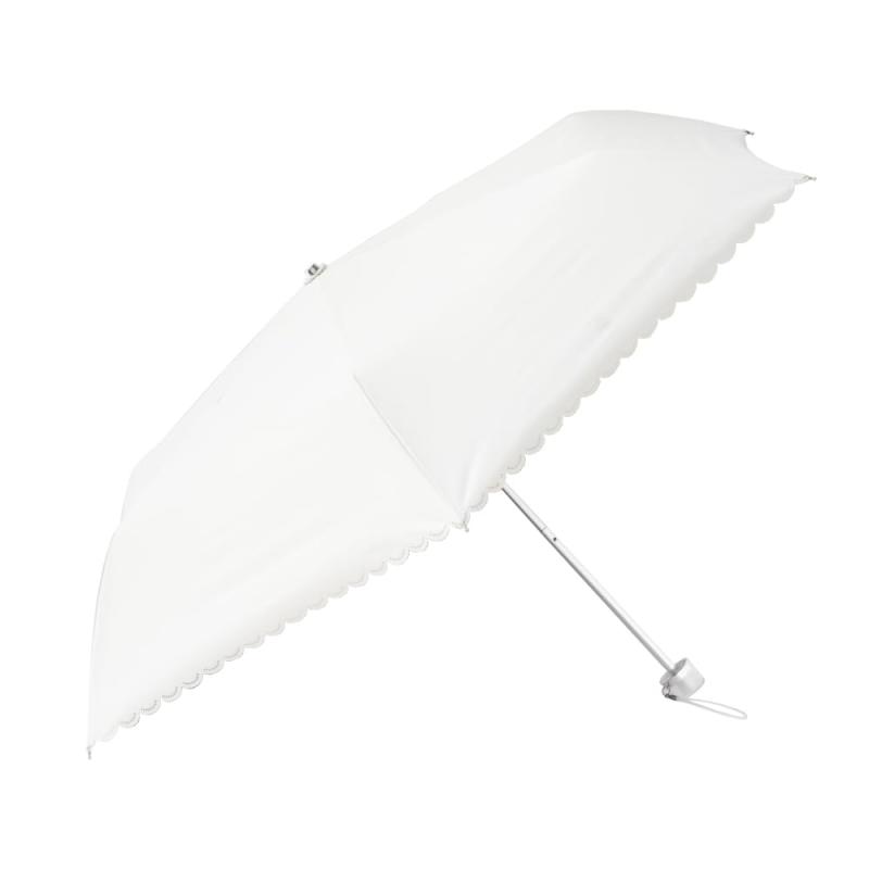 H・A・U(ハウ) 晴雨兼用 日傘 パラソル 折りたたみ レース UVカット99％以上 PUコーティング 55cm 10002942