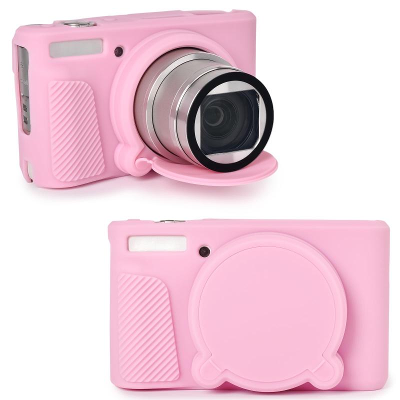 Rieibi SX740 カメラケース、Canon PowerShot SX740/SX730 カメラ用シリコンケース、Canon SX730/SX740 HS デジタルカメラと互換性のあるシリコン保護カバーCanon PowerShot ...