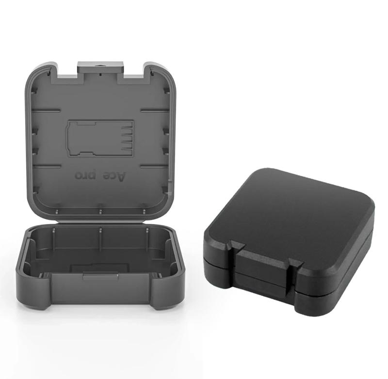 For Insta360 Ace Pro バッテリー収納ボックス プラスチックバッテリーケース トラベル ケース 防湿収納ボックスTFカードスロット付きアクセサリーキャリングケース旅行用収納(2個）【For Ace Pro専用バッテリー収納...