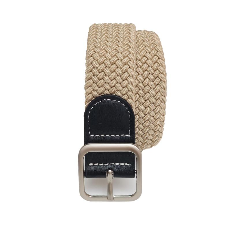 [NazyJnn] 編み込みゴムベルト 伸びる おしゃれ キャンバス 無地 伸縮性 穴なし 織り柄 メタルバックル メンズ レディース カジュアル プレゼント 誕生日 旅行素材：程よく伸びる便利で快適なメッシュベルト。皮带ゴムを細かく編み込...