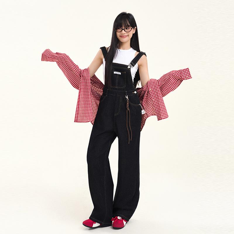 ・カテゴリ: デニムパンツ・素材: 綿、ポリエステル・スタイル: ワイドパンツ、お姉さん系、コンサバティブ・パンツ丈: フルレングス・ウエスト: ハイウエスト・デザイン: ウォッシュ加工・カラー展開: ブラック、ダークブルー・サイズ展開: ...