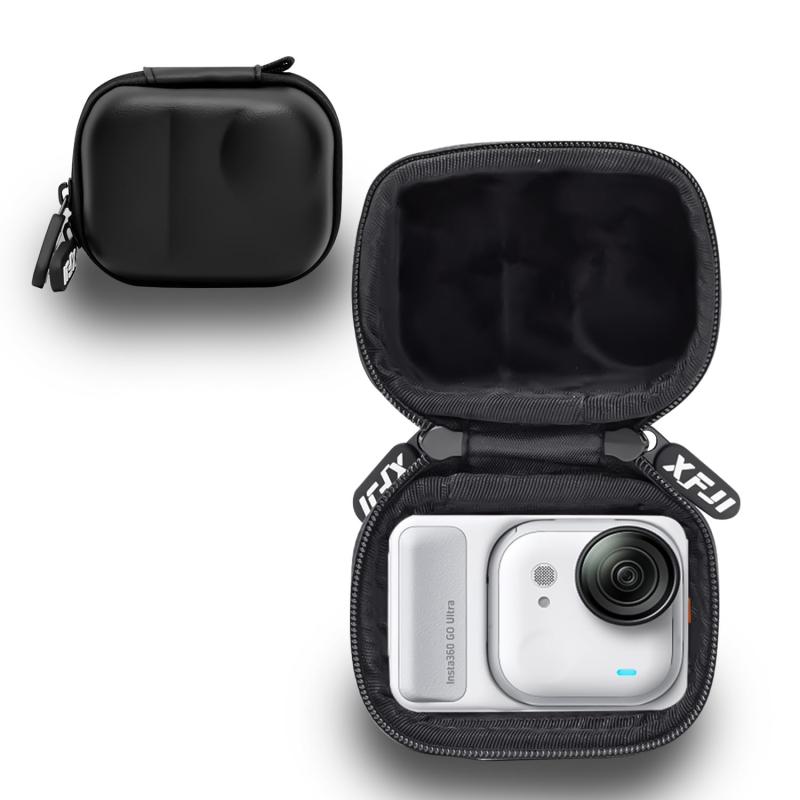 For Insta360 GO Ultra ケース パノラマカメラ専用 単体収納 カバー 防水防塵 軽量 着装まま充電可能充電器を入れる 付属品収納可能 大容量 耐衝撃 傷つけ防止 無臭で ソフ Insta360 GO Ultra 用 専用...