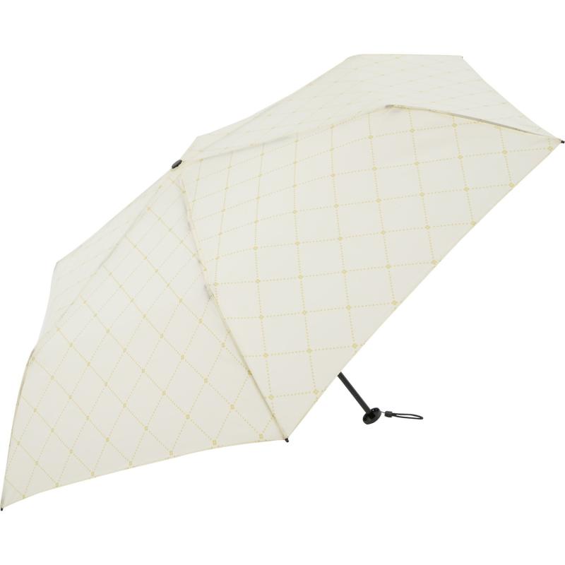 Nifty Colors 折りたたみ傘 日傘/晴雨兼用傘 スマートライト フラワーチェックカーボン 6本骨 50cm UVカット 90%以上 軽量 カーボンファイバー骨