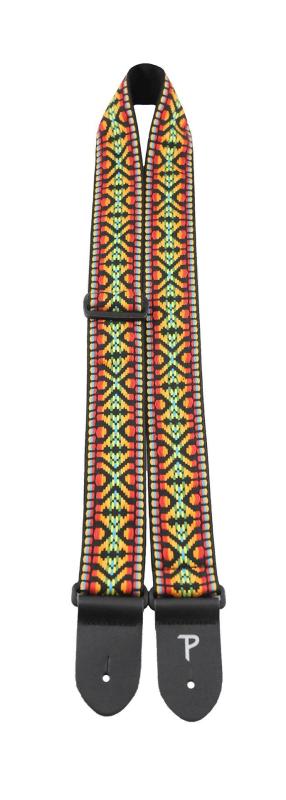Perri's ペリーズ ジャガード ギターストラップ TWS-6725 MULTI COLOUR HOOTENANNY長さ:Max1480mm Min885mm 幅:50mmカナダのストラップメーカー　ペリーズジャガードストラップ