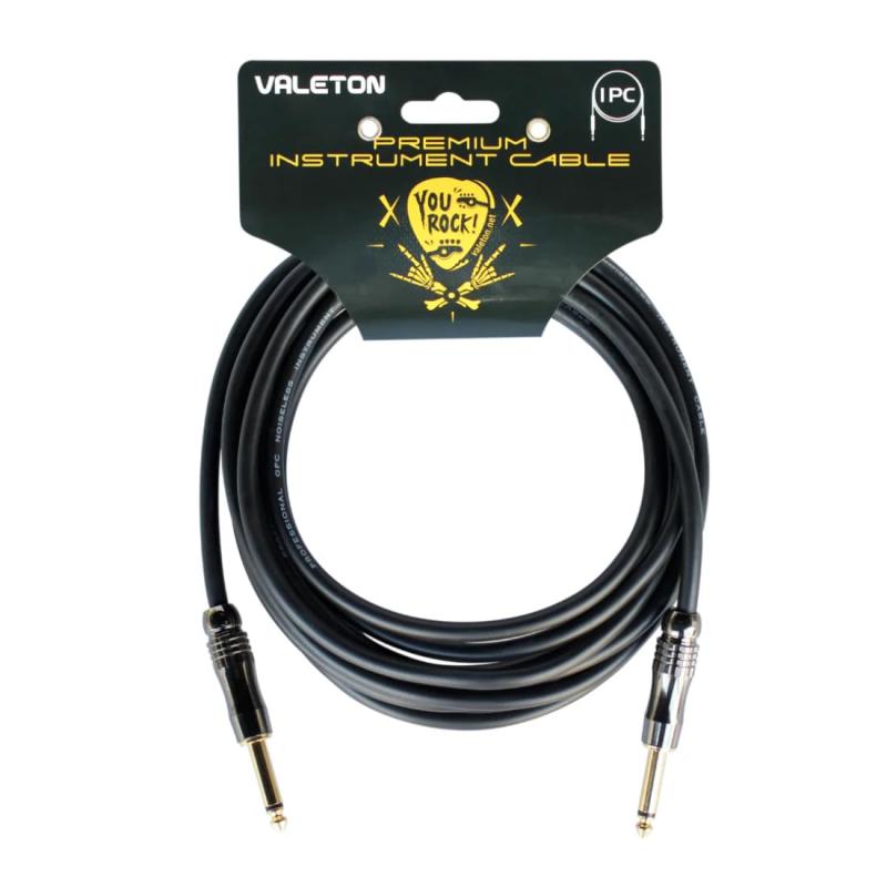Valeton 5m プレミアム楽器用ケーブル 1本入り24AWG 無酸素銅（OFC）導体により、信号劣化を最小限に抑制EMI（電磁干渉）およびRFI（高周波干渉）を効果的に遮断する緻密なシールド設計両端ストレートプラグで、あらゆる楽器に対...