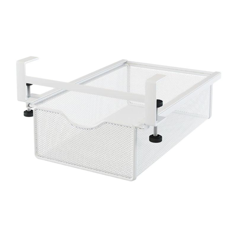 Forthcanデスク下収納ラック 後付け引き出しスライド式 机下収納 吊り下げ収納 戸棚下 キッチンラック 掛け式 スチール製 大容量 小物整理【商品仕様】本体：スチール（粉体塗装）　引き出しサイズ：21.5cm × 奥行36.5cm ×...