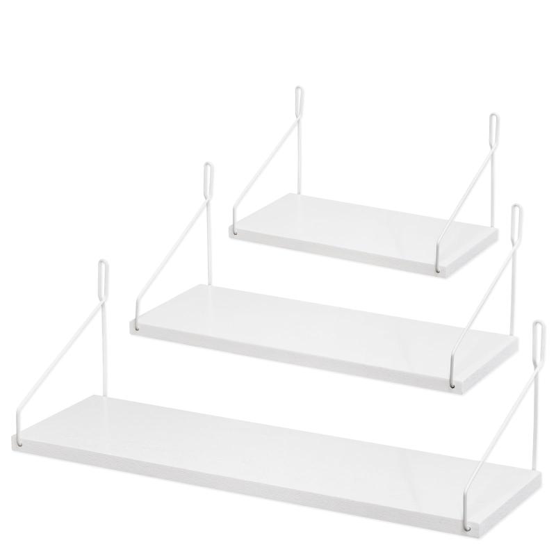 ottostyle.jp ウォールシェルフ 壁掛け棚 天然木 吊り棚 壁を傷つけない 賃貸でも安心 広々使える 安定感 刺して引っ掛けるだけ 飾り棚 簡単 ウォールラック DIY 工具不要 壁に付けられる家具