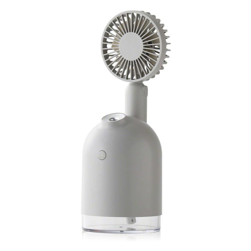Qurra(Anemo Misty mini) 4WAY 送風 加湿器 扇風機 充電式 卓上 小型 デスク 50ml/h USB充電 LED 分離 ハンディファン 持ち運び1台4役で夏も冬も使える 卓上加湿器|卓上ミストファン|卓上扇風機|...