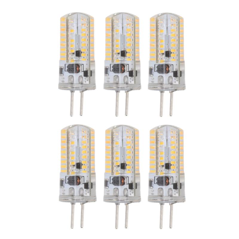 J-ouuo 6 個 GY6.35 LED 電球 5W AC 12V ウォームホワイト 2700 ～ 3000K ホワイト 6000 ～ 6500K 500LM 72LED 電球ホームオフィス用取り付け簡単：LED電球は国際共通標準インター...