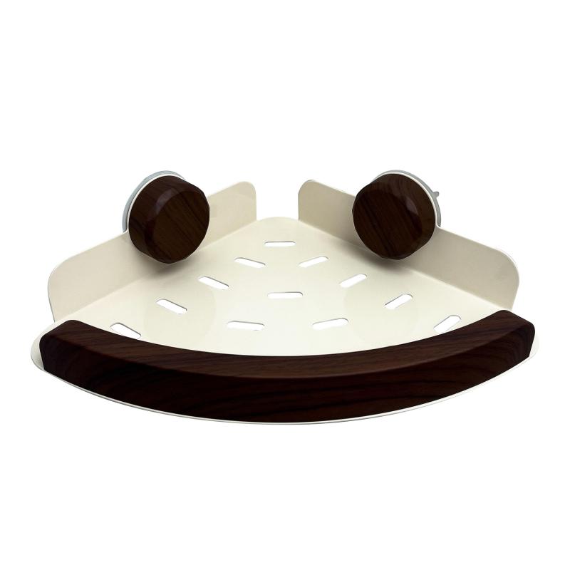 粉体塗装 カーボンスチール 強力粘着式 壁に穴あけ不要 バスルーム コーナーラック 浴室用ラック お風呂 収納 シャワーフック 風呂場 洗面所 水切り キッチン壁