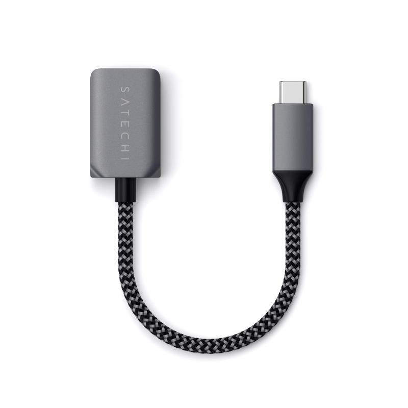Satechi USB-C to USB 3.0 アダプターケーブル、USB Type-C to Type-A メス、MacBook Air/Pro/Neo、iPad Air/Pro、Mac Mini、iMac およびその他のデバイス用多彩...