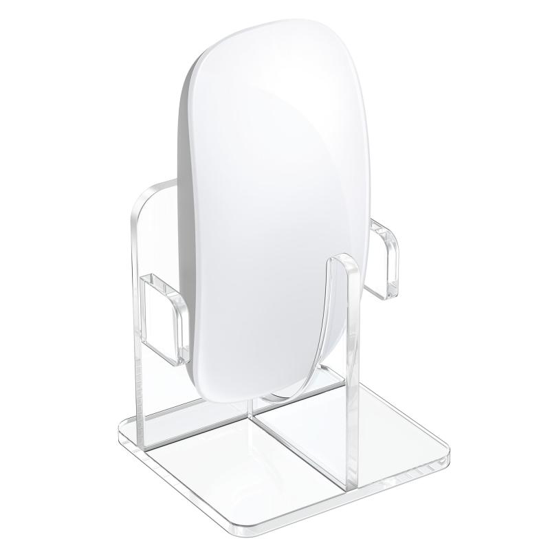 kwmobile スタンド Apple Magic Mouse 1 / Magic Mouse 2 / Logitech Pebble Wireless対応 収納ホルダー - 縦置き マウススタンド 充電スタンド 透明ぴったり: Apple...