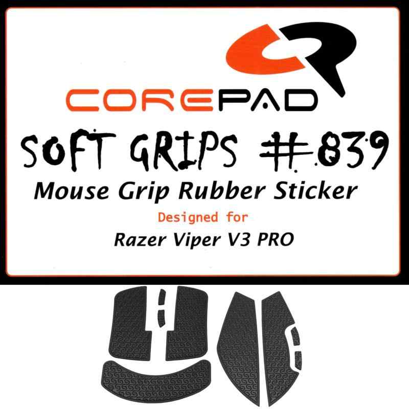 Corepad Soft Grips Razer Viper V3 PRO用グリップテープ 1set ソフトポリマーラバー【】対応マウス：Viper V3 PRO1 Set Corepad Soft Grips (1x l+r Front ...