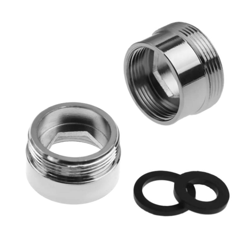 2 個水道水フィルター蛇口アダプター、真鍮の蛇口エアレーター コネクタ スレッド アダプター素材: クロムメッキを施した高品質の真鍮。 錆びず、腐食しにくく、実用的で耐久性があります。利用可能なサイズ: 16/18/19/20/22/24/...