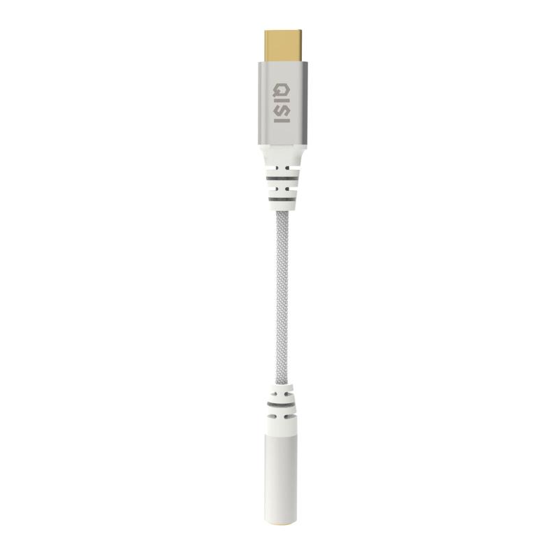QISI イヤホン変換アダプタ USB-A/Type-C/Lightning 対応 3.5mm 4極 CTIA DAC搭載 Apple MFi認証 音量調節・通話・マイク対応 高耐久ナイロン編み PS5/PS4/Switch/PC/iPho...
