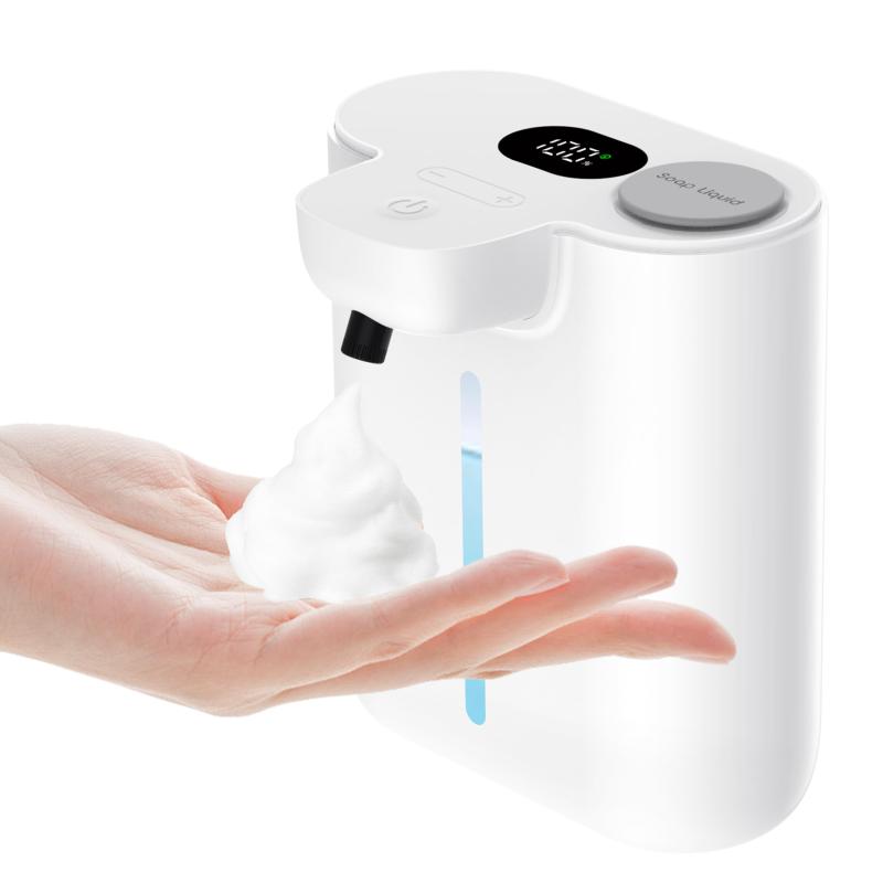 ソープディスペンサー 泡 ハンドソープ 自動 オートディスペンサー 500ml 壁掛け 小型 ノータッチ ディスペンサー IPX5防水
