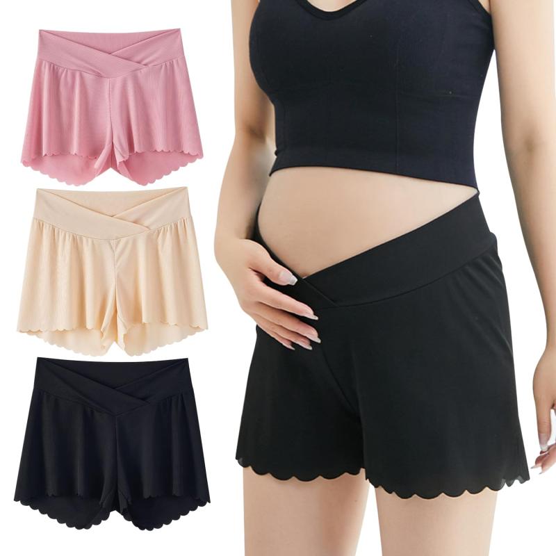 マタニティショーツ ペチパンツ ペチコート ボクサー マタニティパンツ マタニティ 下着 妊婦 パンツ 産前 産後 高通気性 3枚組【設計点1】低腰V型二重腹部安全パンツ、150°腰が安定して腹部を支え、腹を絞らず、腹の沈下感を緩和する【設...