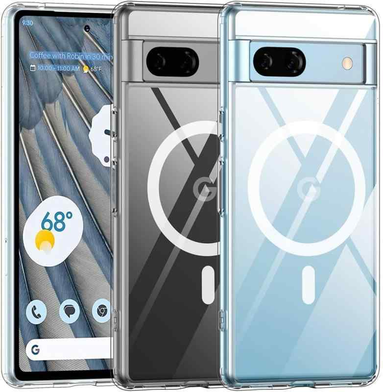【ZEKUN】Google Pixel7A ケース【MagSafe対応】Pixel7A スマホケース 全透明 黄ばみなし 薄型 軽量 マグネット搭載 グーグル ピクセル7A カバー 米軍MIL規格 全面保護 耐衝撃 レンズ保護 指紋防止 マ...