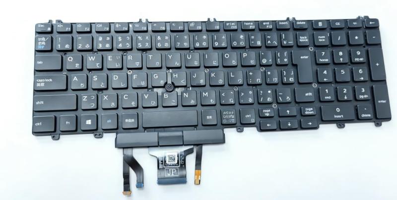 WJZX(忠興部品です)適用するDELL Latitude 5500 5501 5510 5511 キーボード 日本語配列 ノートPC用 バックライト搭載(修理交換用)対応機種:DELL Latitude 5500 5501 5510 55...