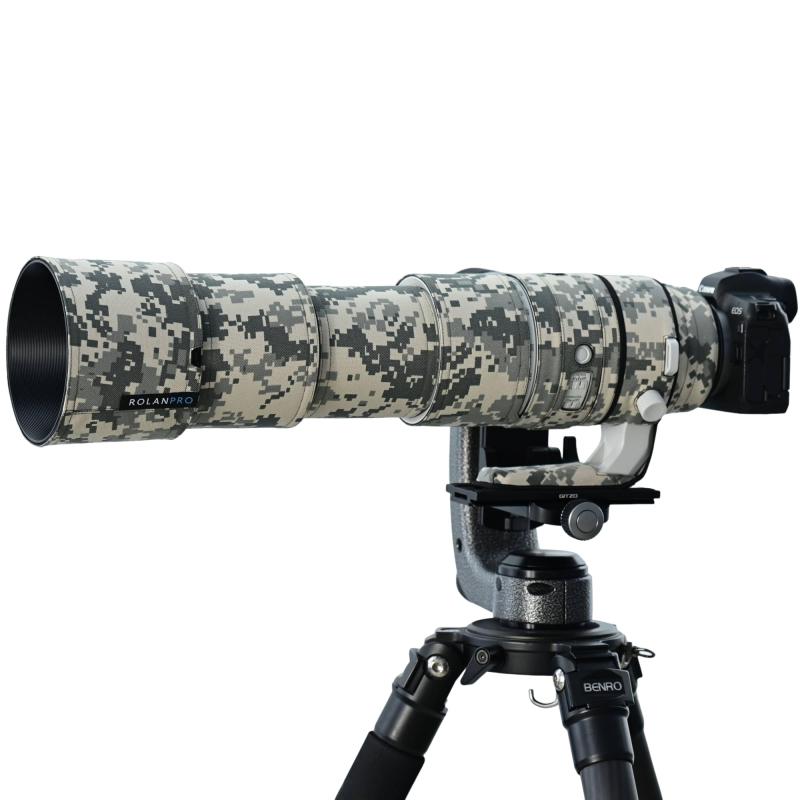 ROLANPRO レンズコート Canon RF 200-800mm F6.3-9 IS USM 用 防水 レンズカバー 望遠レンズ カモフラージュ 傷防止 野鳥撮影 レインカバー【Canon RF 200-800mm 専用設計】キヤノン ...