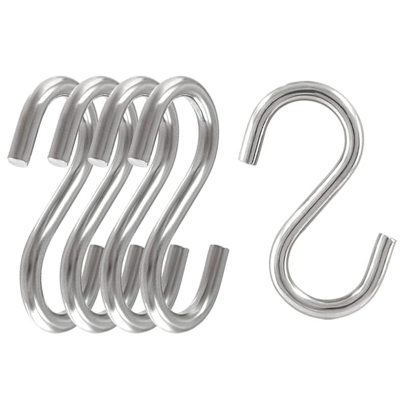 XuJJJJunB s字フック 5個セット シェード 天井 Sじ ステンレス 落ちない 吊り下げフック 浴室 銀色(7cmx5pcs)【パッケージ内容】s字フック,5個セット【素材】耐久性に優れたステンレス製。頑丈、防水で錆びにくい。キッチ...