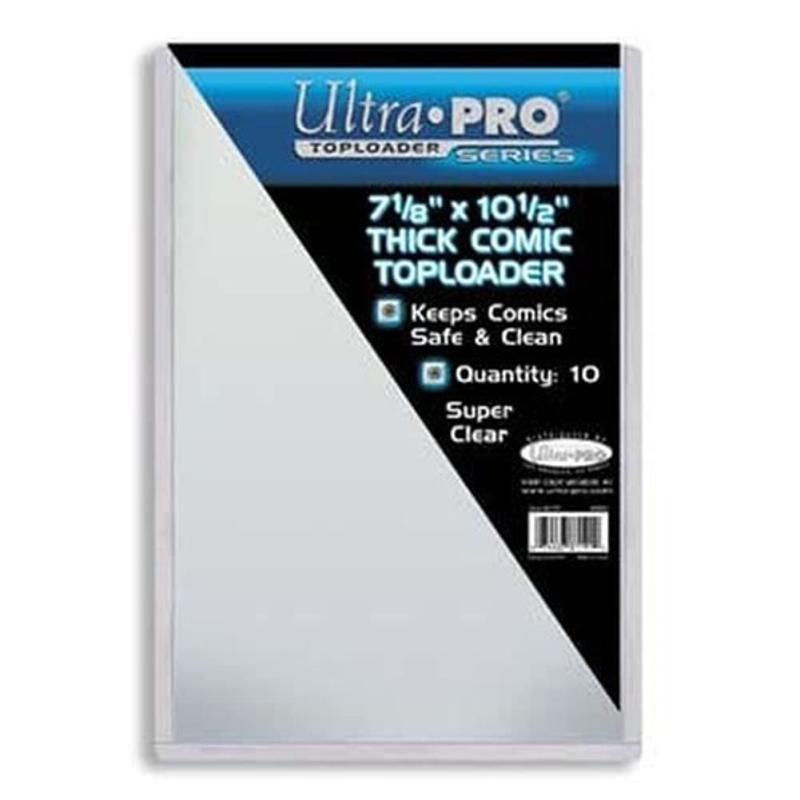 Ultra Pro 7-1/2 X 11 Thick Comic Toploader 10ct by Ultra Pro耐衝撃性硬質ポリ塩化ビニル製。トップローダーはほとんどのコミック本にフィットします。コミックやその他の収集品を清潔に保ち...