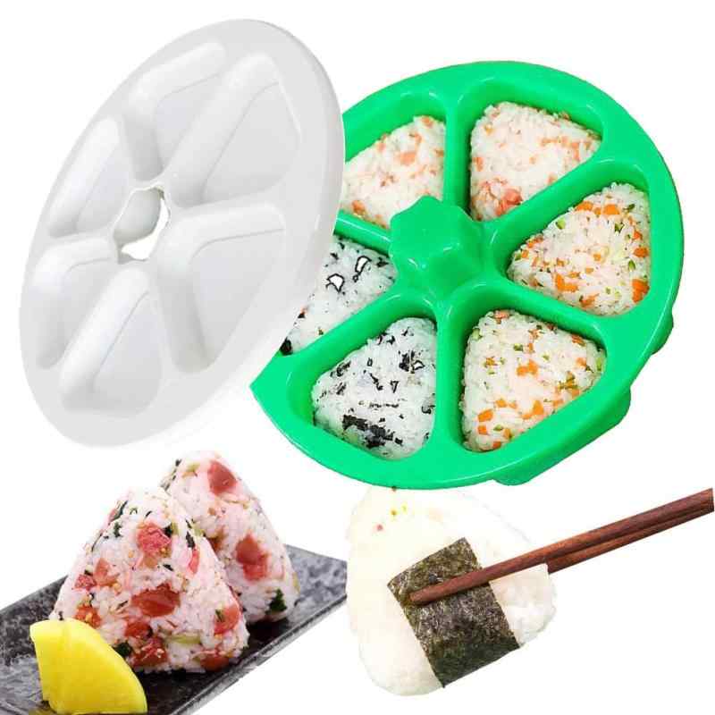 おにぎり 型 おにぎりケース おにぎりメーカー 三角おにぎり型 寿司道具 DIYおにぎり型 お弁当作りツール 寿司メーカー 6穴 反粘着性 簡単便利 キッチン 飲食店 業務用💗🍣【高品質素材】おにぎり型は 高...